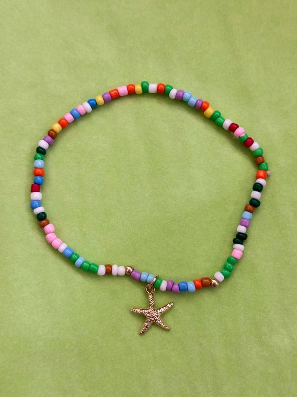 Multicolour Starfish Anklet - MotherBoah Web Shop