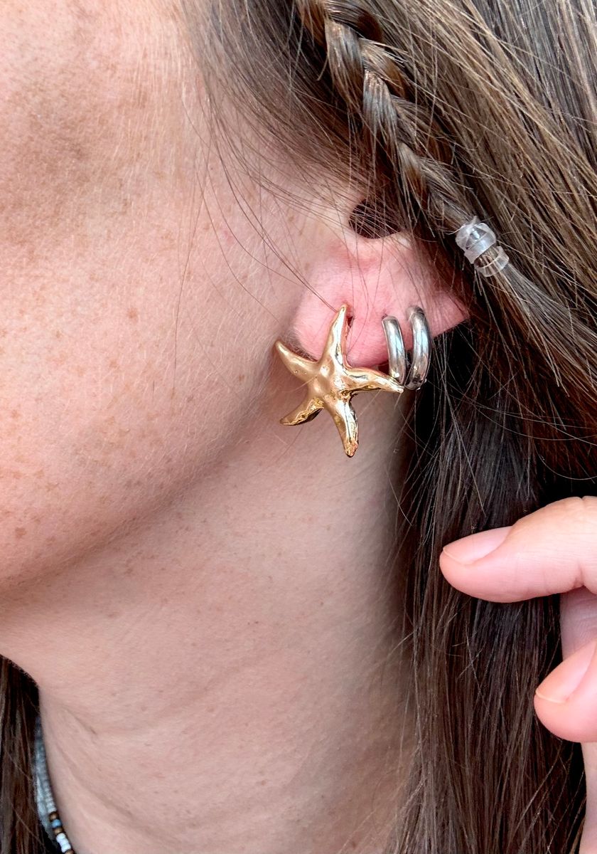 Seastar Gold Earrings - MotherBoah Web Shop